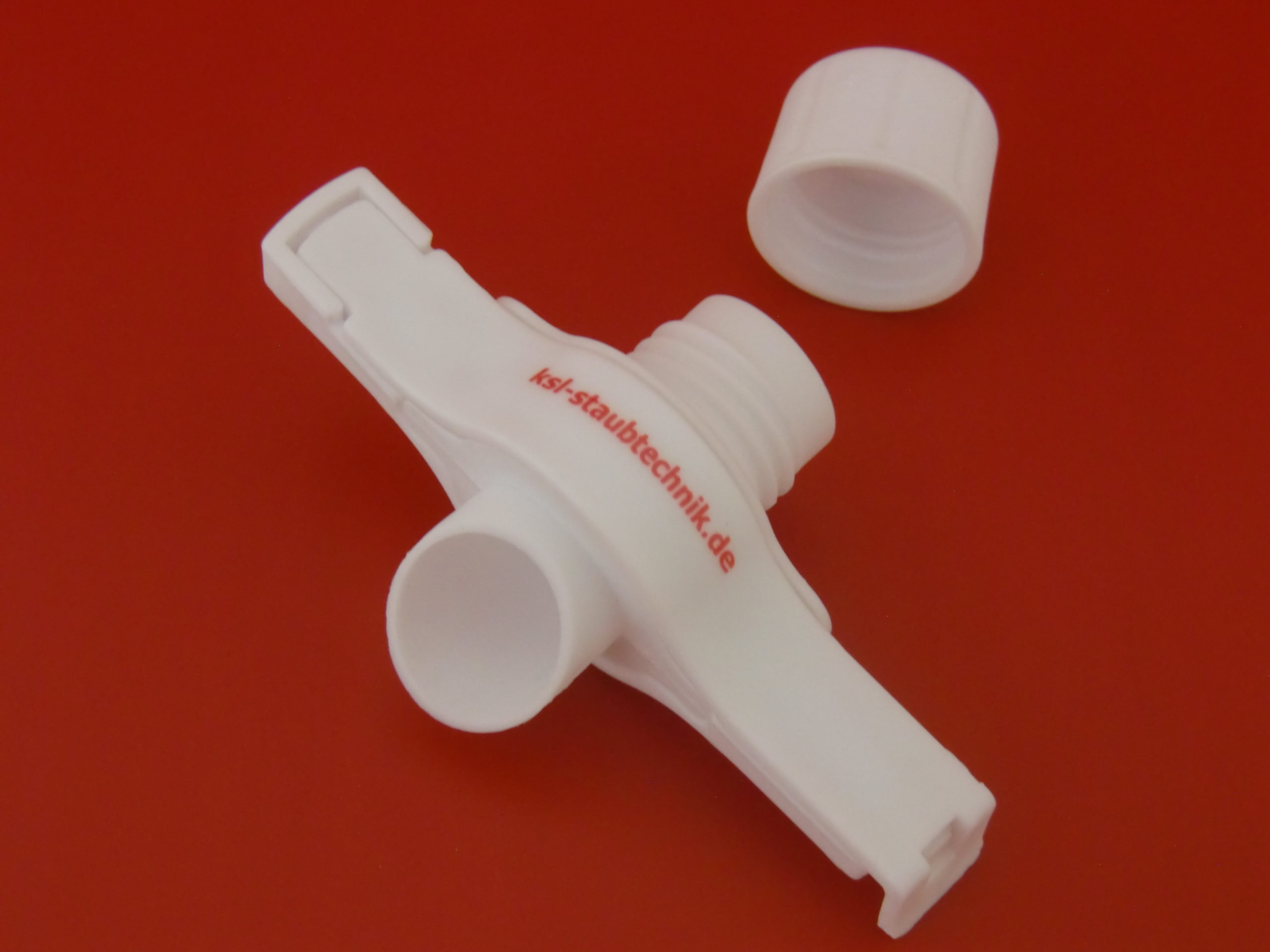 New bag clip with integrated spout - KSL Staubtechnik